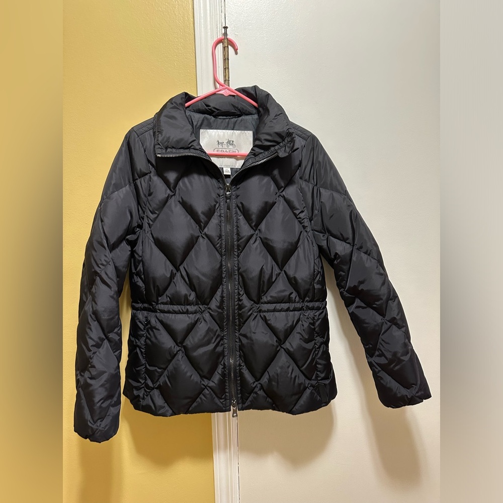 Coach Black Down Puffer Jacket (S) - Gem